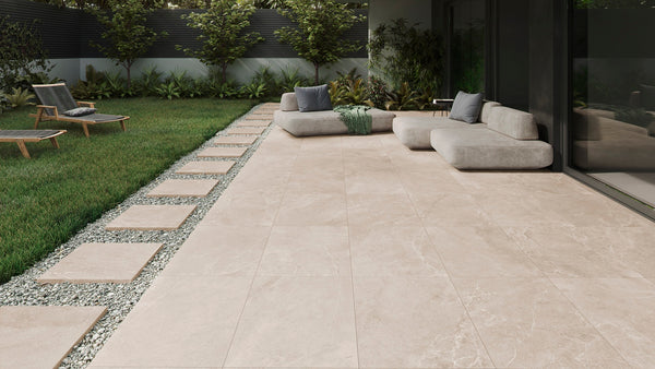 Limestone Effect Large Format Tiles