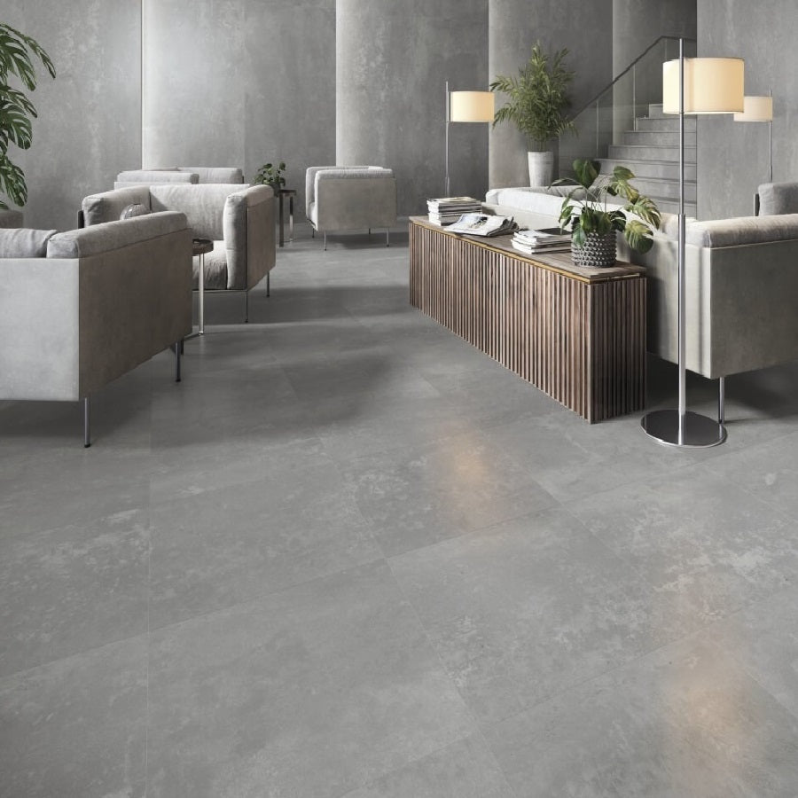 Semi Polished Grey Designer Tiles in Large Format – Lucretia Tiles